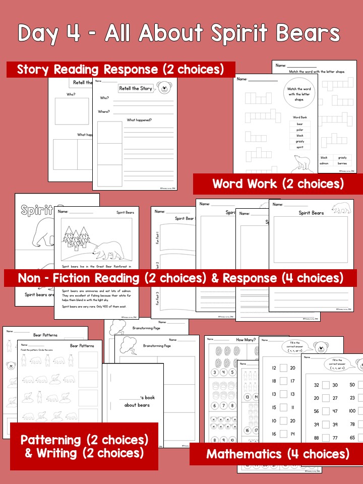 Emergency Sub Plans - Full Week Bear Themed | Made By Teachers