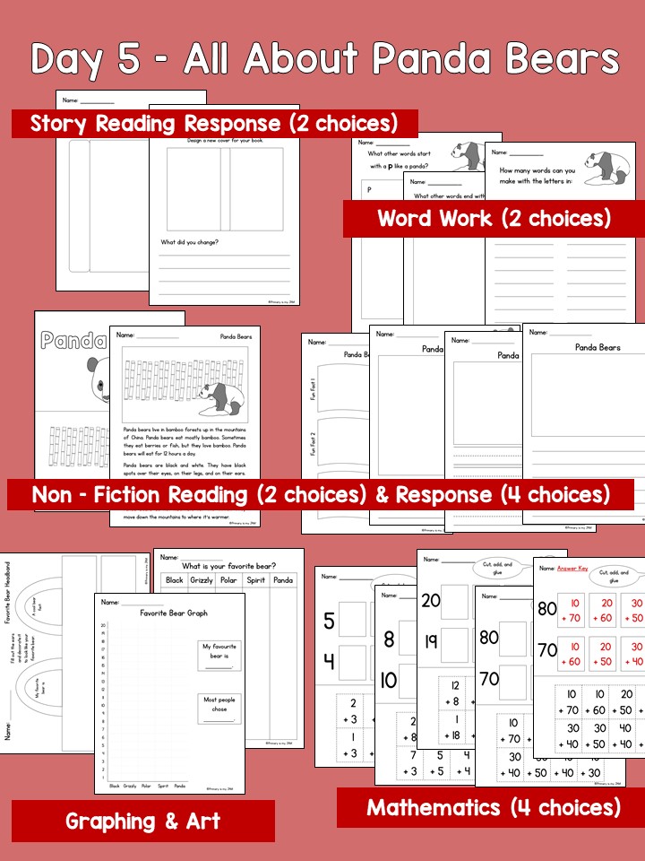 Emergency Sub Plans - Full Week Bear Themed | Made By Teachers