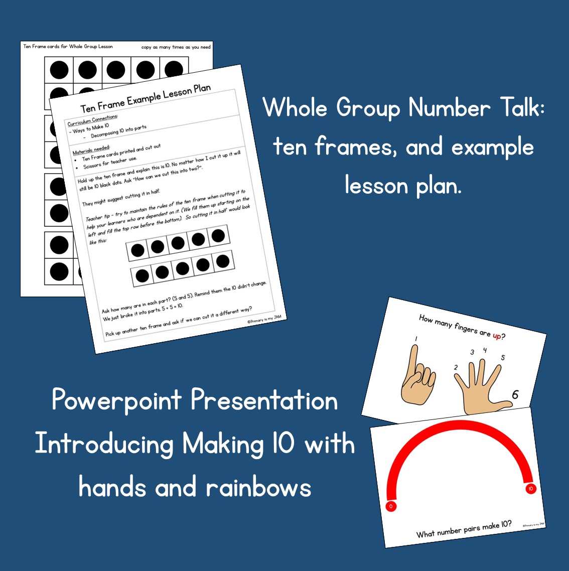 Ways to Make 10 - 10s partners Unit | Made By Teachers