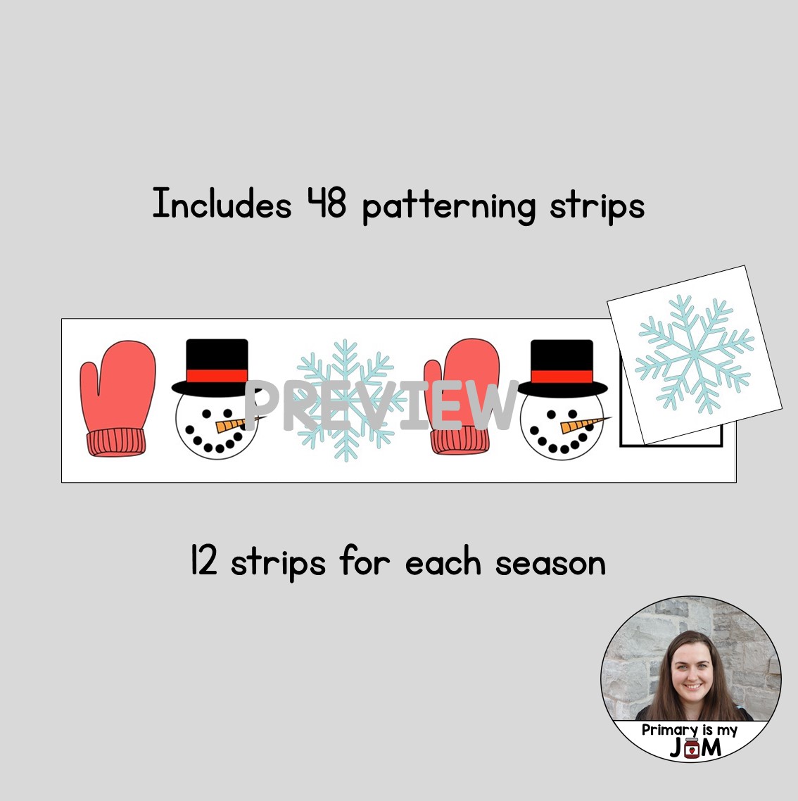 Holiday and Seasonal Patterning Strips | Made By Teachers