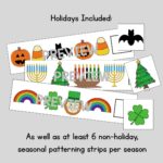 Holiday and Seasonal Patterning Strips | Made By Teachers