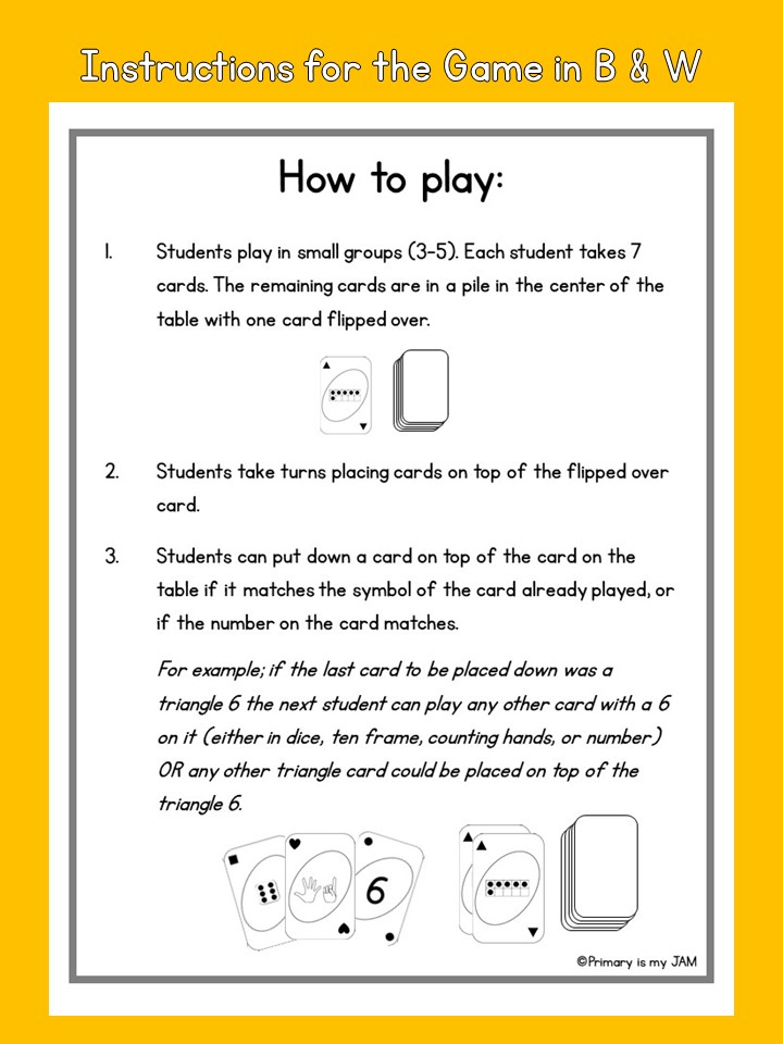 Subitizing Card Game - Number Recognition to 10 - Made By Teachers