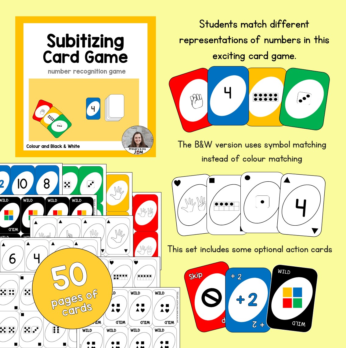 Subitizing Bundle - Numbers to 10 and Numbers to 20 Games and Centers ...