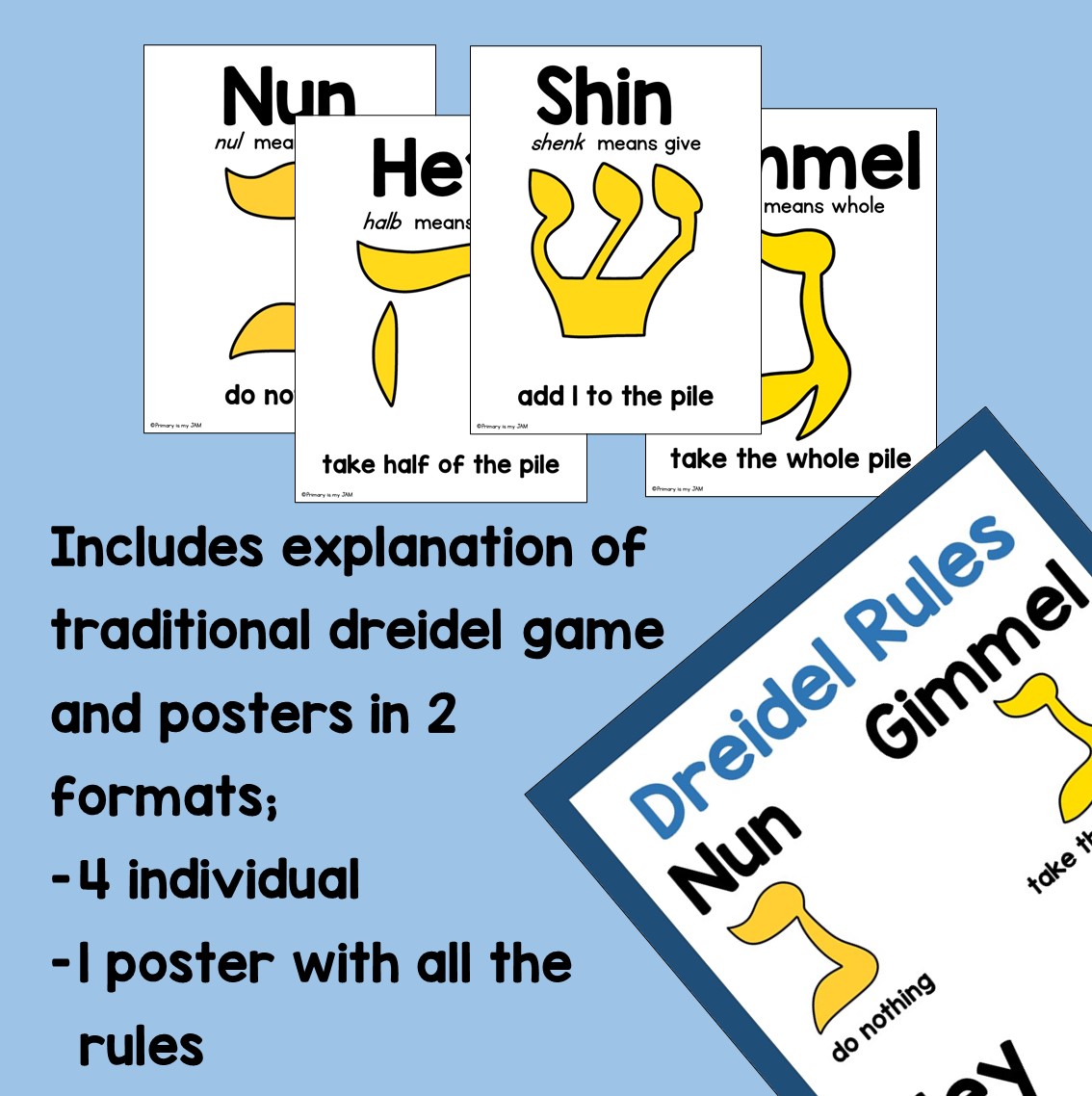 Hannukah Dreidel Games - Made By Teachers