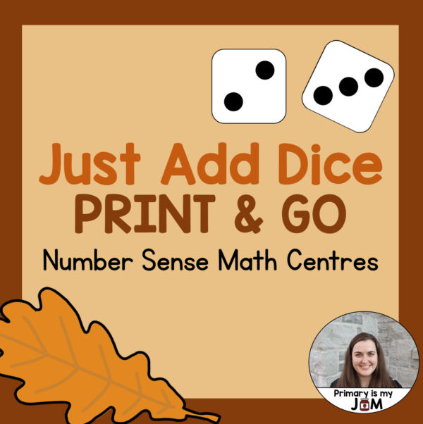 Fall themed Dice Games - Just Add Dice Centers - Made By Teachers