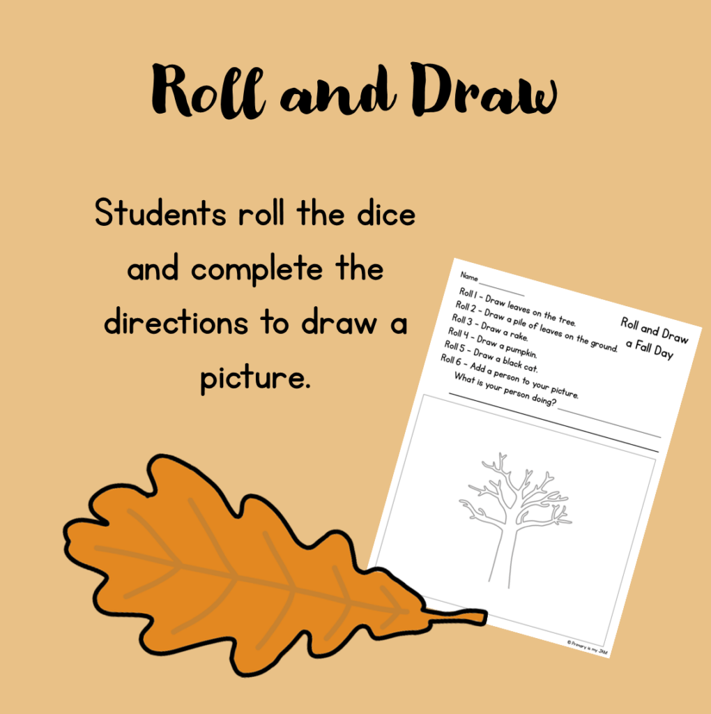 Fall themed Dice Games - Just Add Dice Centers - Made By Teachers