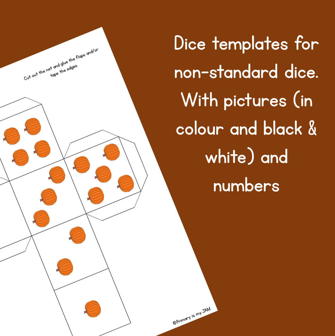 Fall Themed Dice Game - Pumpkin Roll and Stack | Made By Teachers