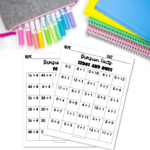 Division Facts Fluency Practice Worksheets | Divide 0 to 12 ...
