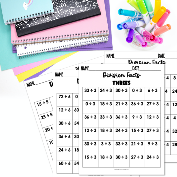 Division Facts Fluency Practice Worksheets | Divide 0 to 12 ...