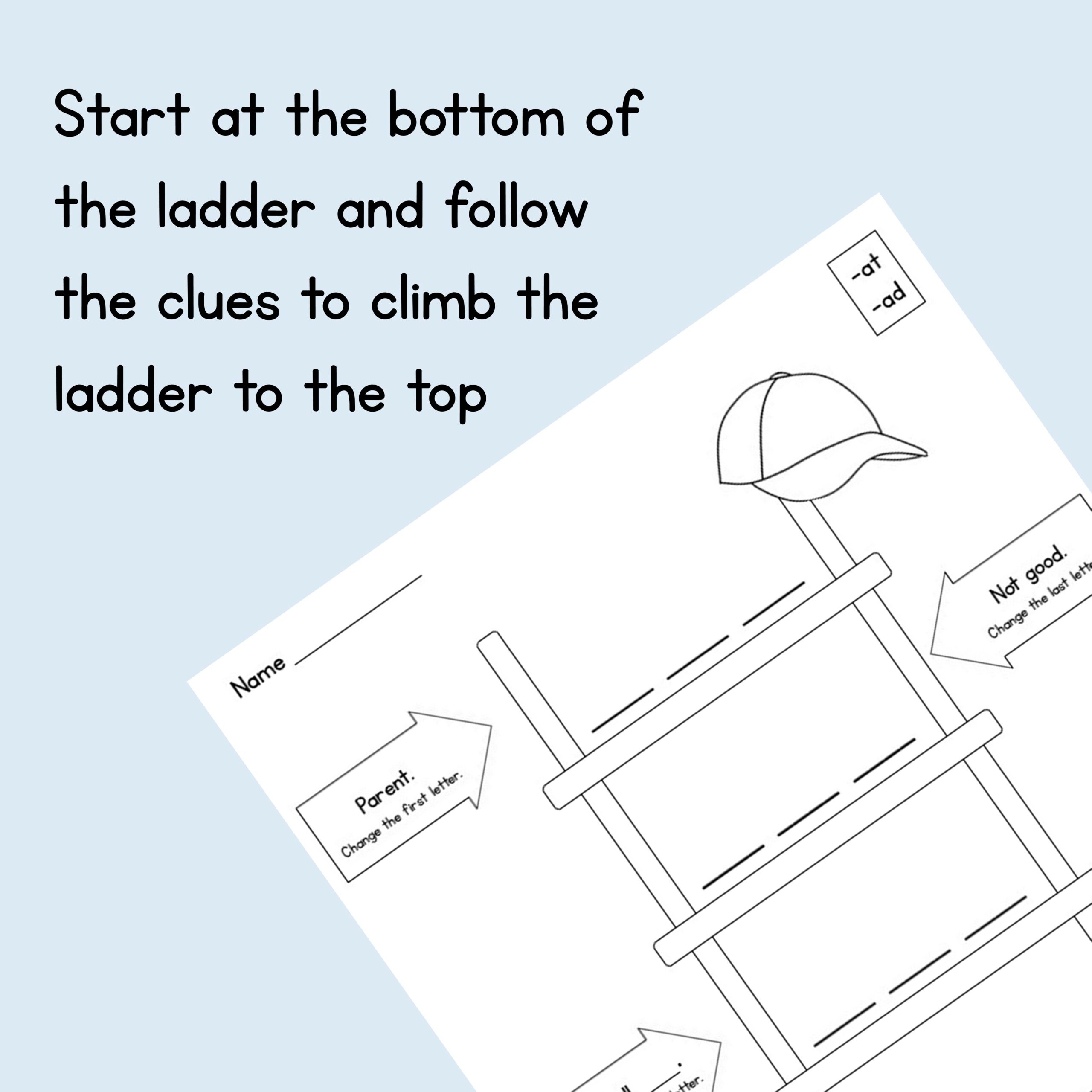 CVC Word Ladders Activity - Made By Teachers