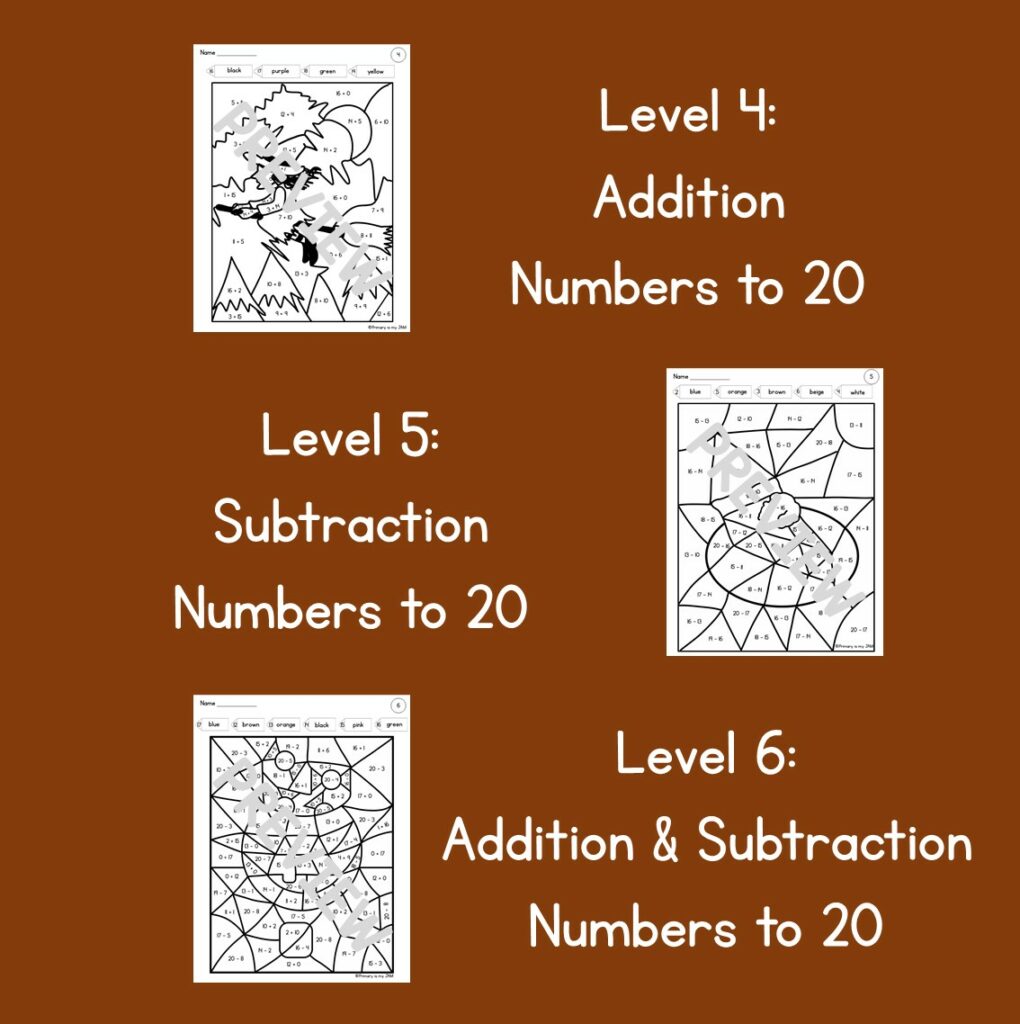 Fall Color by Code Addition and Subtraction | Made By Teachers