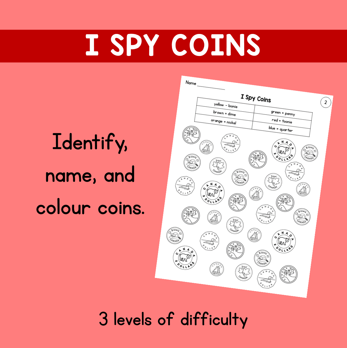 Canadian Money - Coin Activities - Made By Teachers