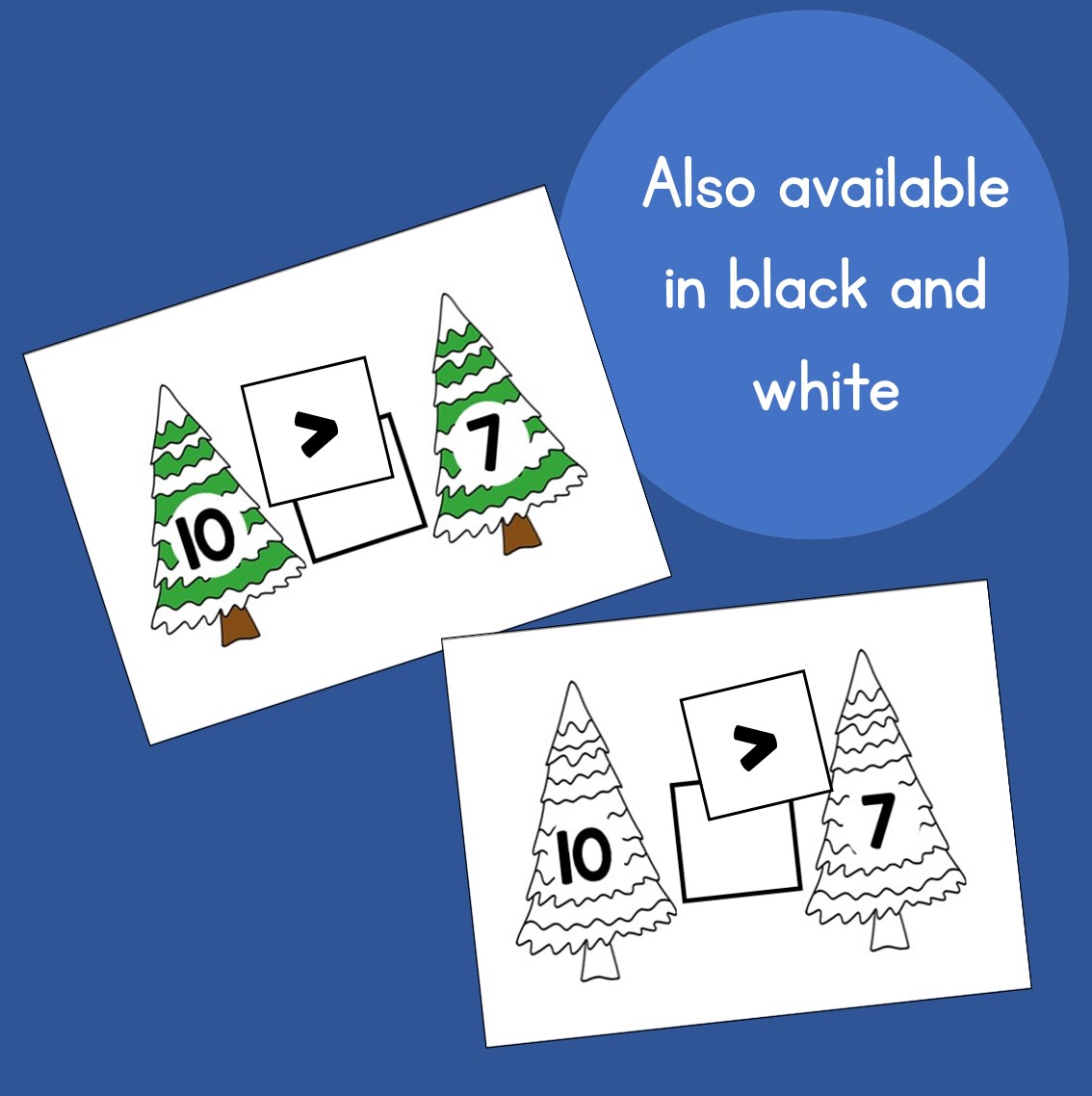 Winter Comparing Numbers to 20 Math Center | Made By Teachers