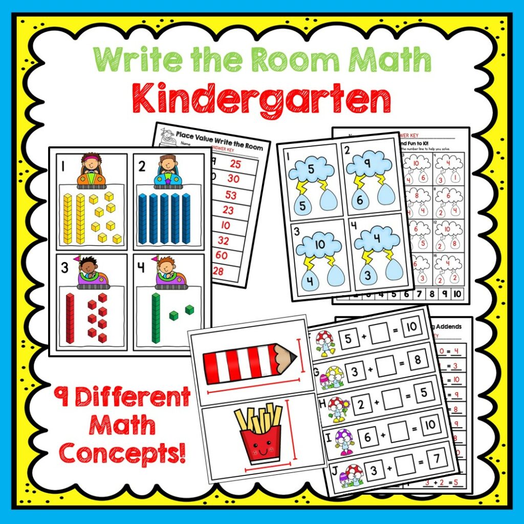 Write the Room Math Activities | Made By Teachers