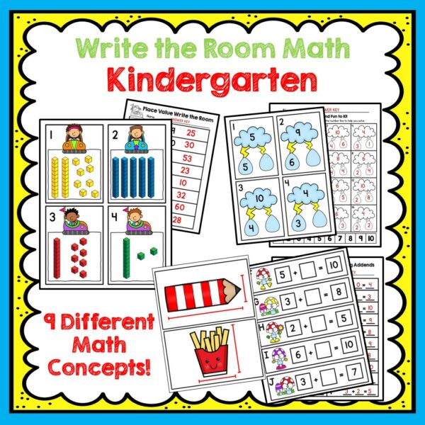 Write the Room Math Activities - Made By Teachers
