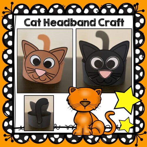 Halloween Crafts, Halloween Headband Crafts, Cat, Bat, Pumpkin, Black ...