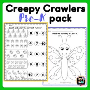 Insects Bugs & Creepy Crawlers Pack for Preschool & Pre-K | Made By ...