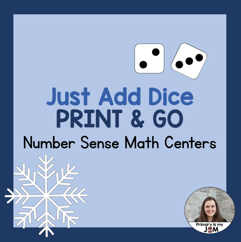 Winter themed Dice Games - Just Add Dice Centers | Made By Teachers