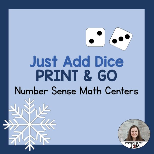 Winter themed Dice Games - Just Add Dice Centers | Made By Teachers