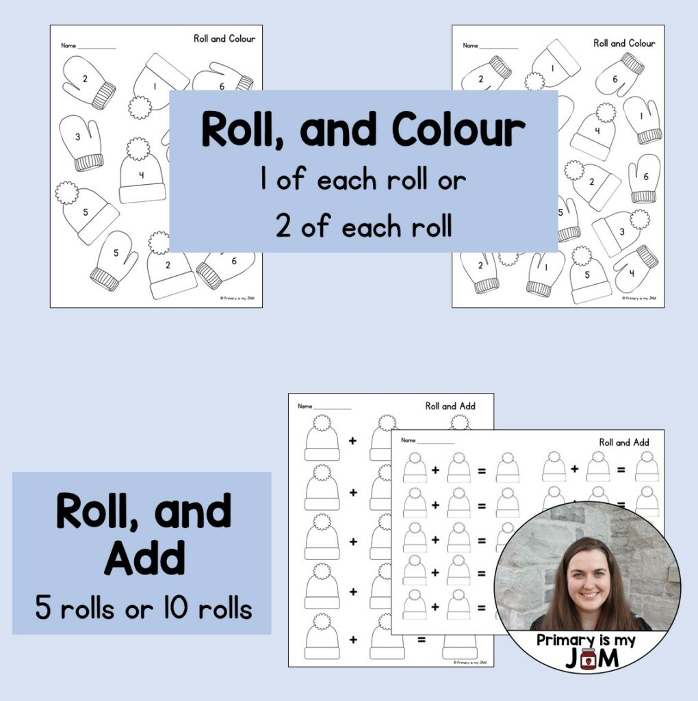 Winter themed Dice Games - Just Add Dice Centers | Made By Teachers