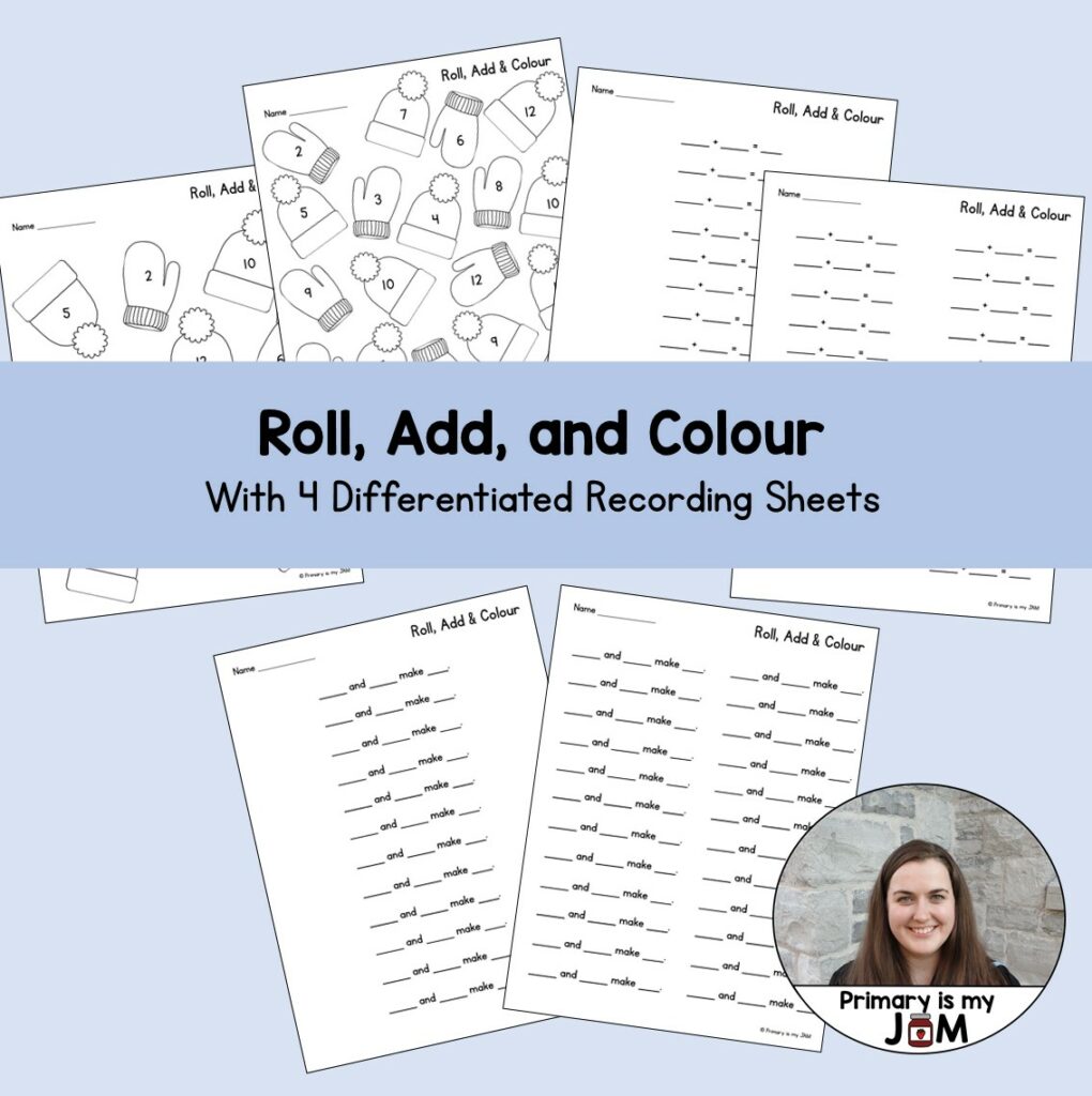 Winter themed Dice Games - Just Add Dice Centers | Made By Teachers