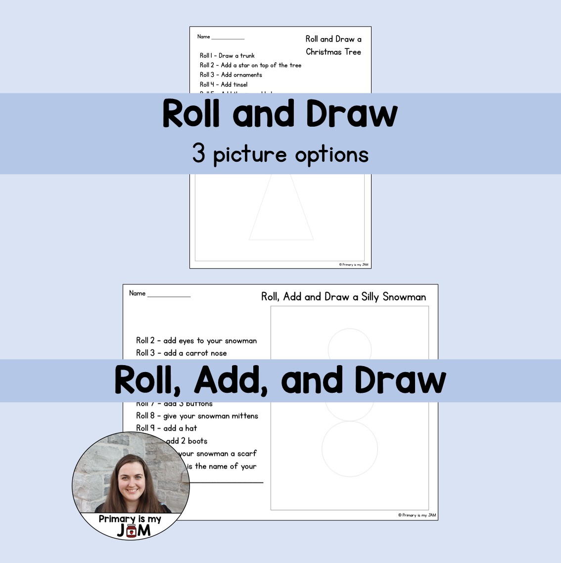 Winter themed Dice Games - Just Add Dice Centers | Made By Teachers