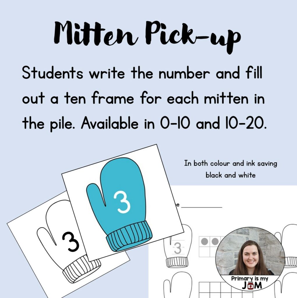 Winter Themed Ten Frame Math Centers | Made By Teachers