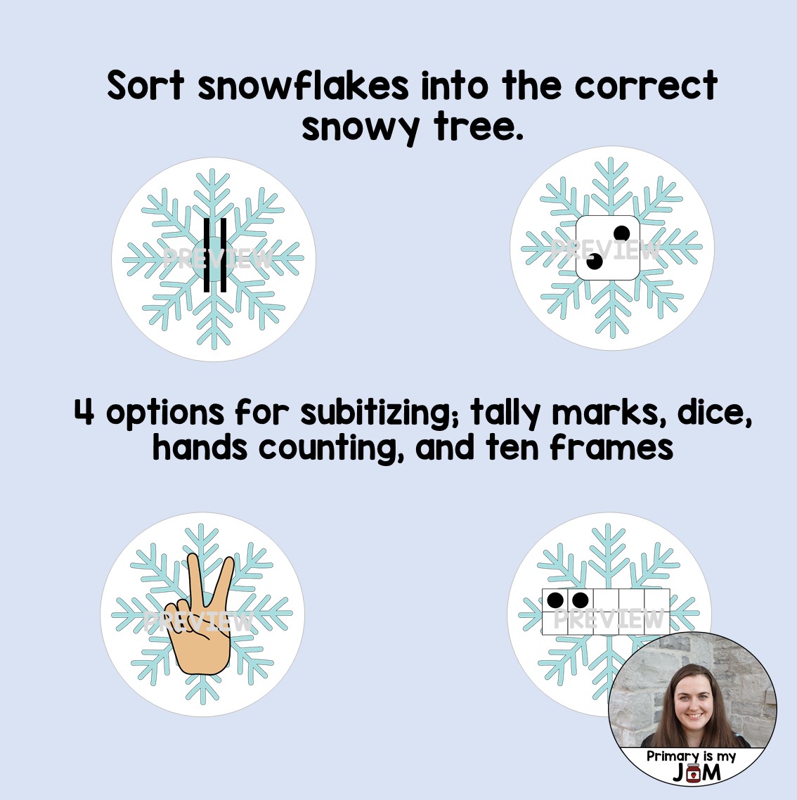 Winter Subitizing Sort - Numbers to 10 | Made By Teachers