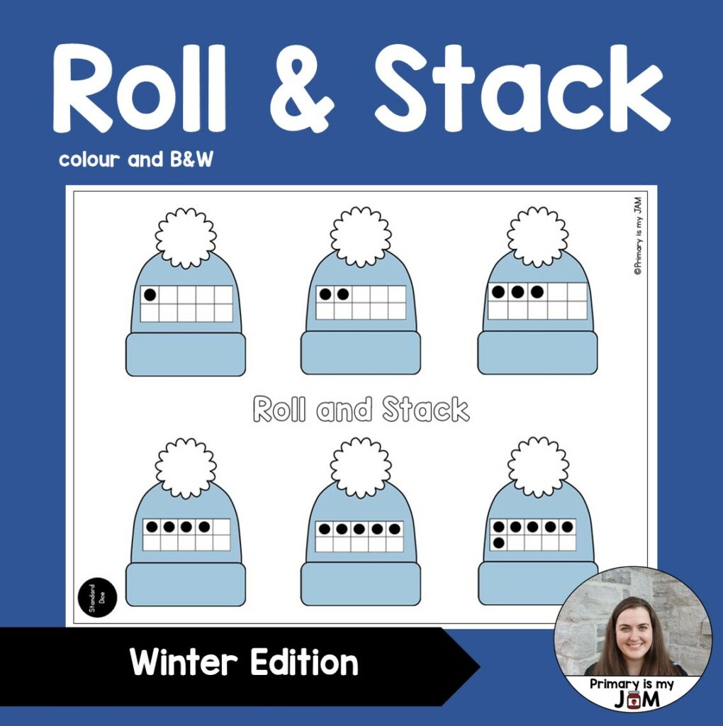 Winter Themed Dice Game - Hat Roll and Stack | Made By Teachers