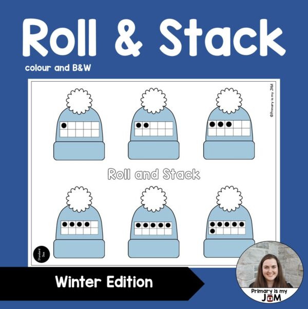 Winter Themed Dice Game - Hat Roll and Stack | Made By Teachers