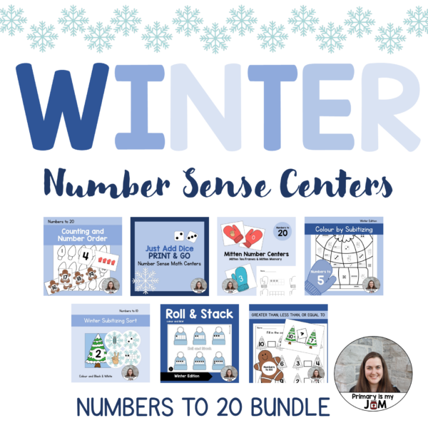 Winter Math Centers - Numbers to 20 | Made By Teachers