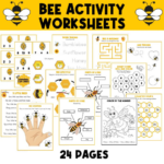 BEE'S ACTIVITIES | BEES WORKSHEETS | SPRING WORKSHEETS | HONEYBEE ...