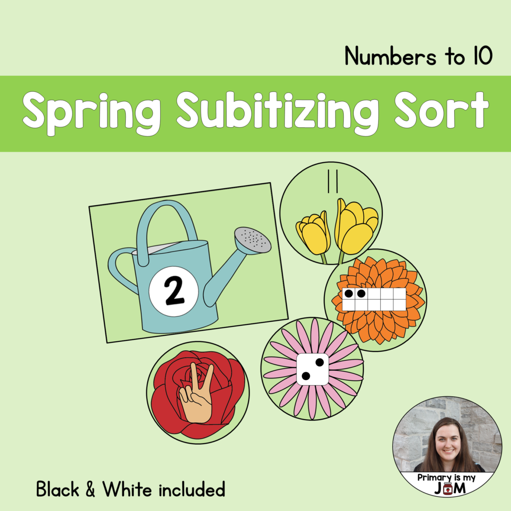 Spring themed Number Sort - Numbers to 10 | Made By Teachers