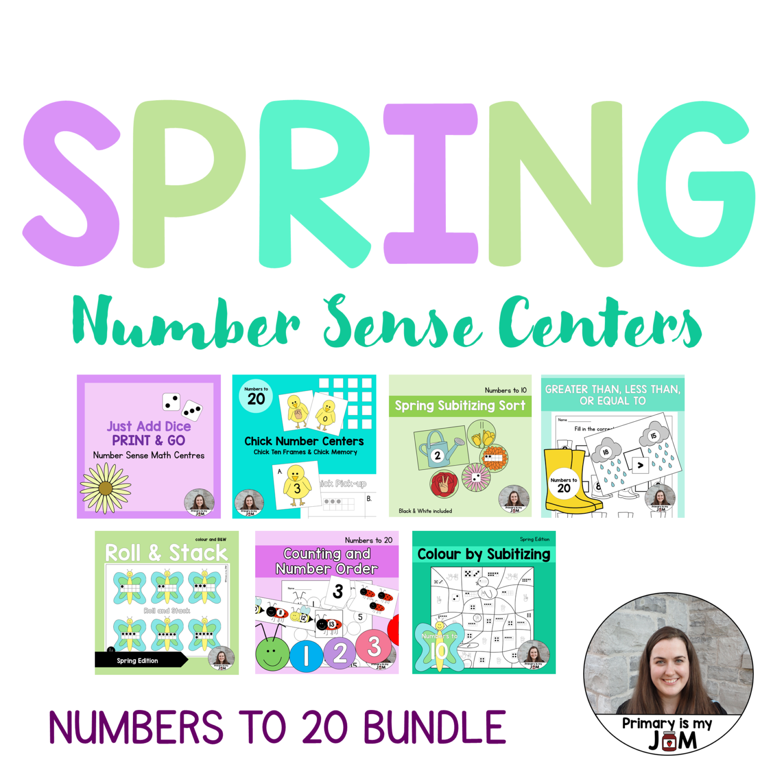Spring Math Centers - Numbers to 20 - Made By Teachers