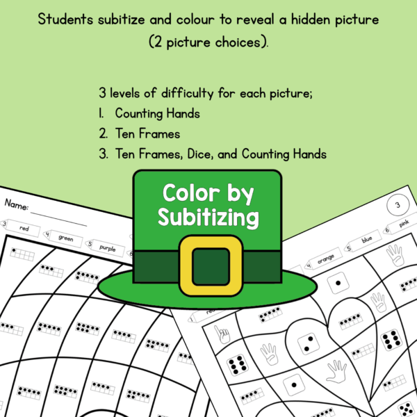St. Patrick's Day Math Centers - Numbers to 10 | Made By Teachers