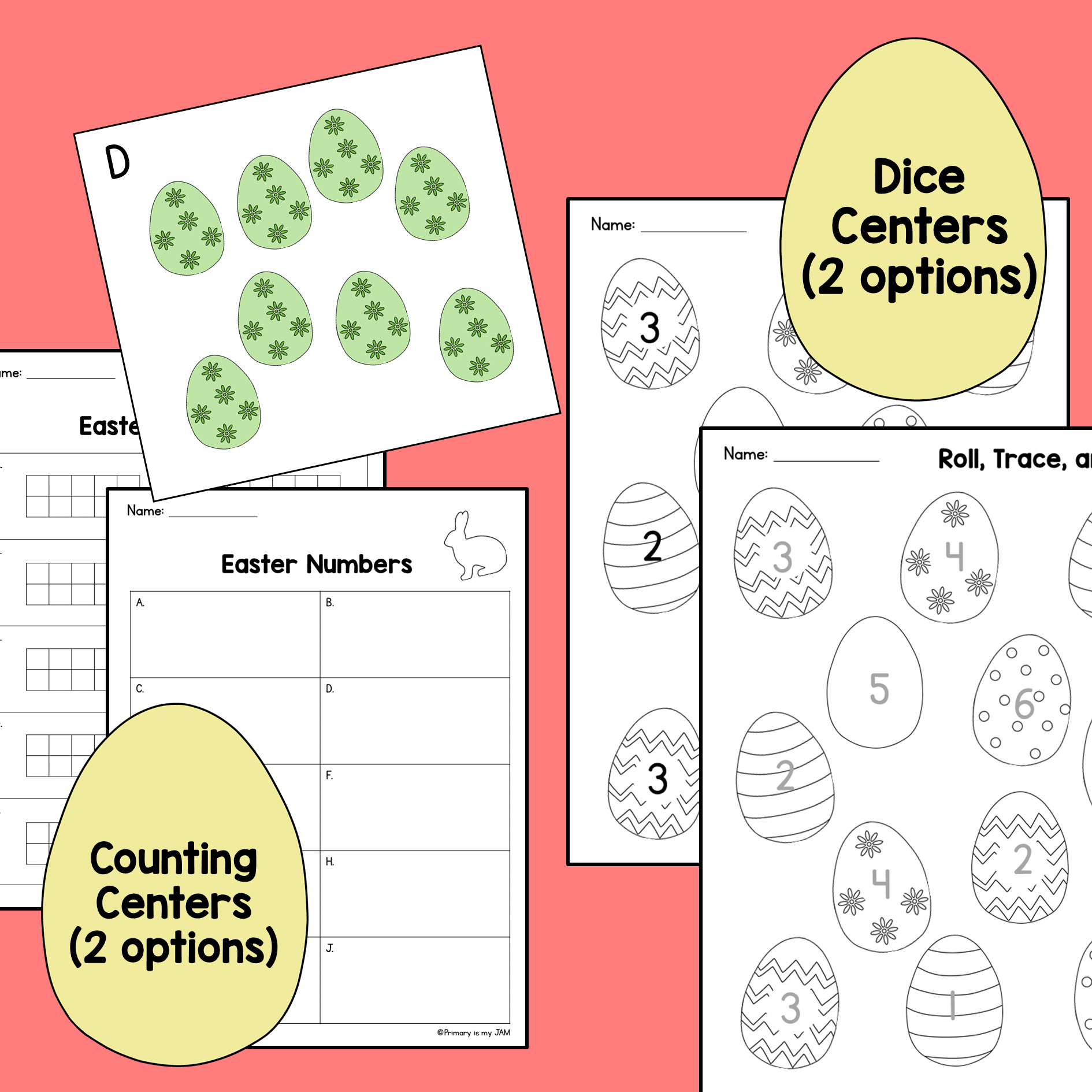 Easter Math Centers - Numbers to 10 | Made By Teachers