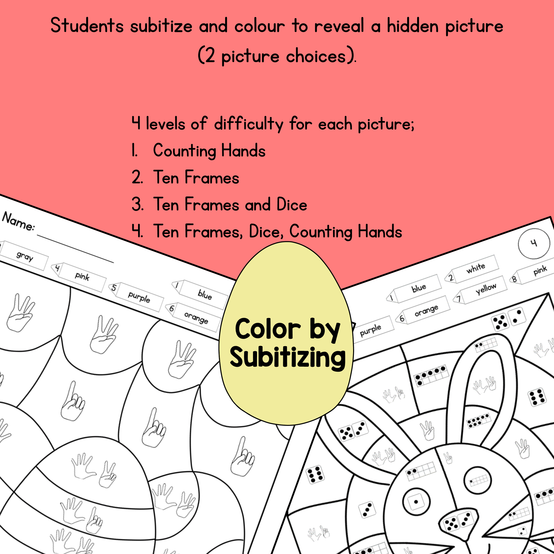 Easter Math Centers - Numbers to 10 | Made By Teachers