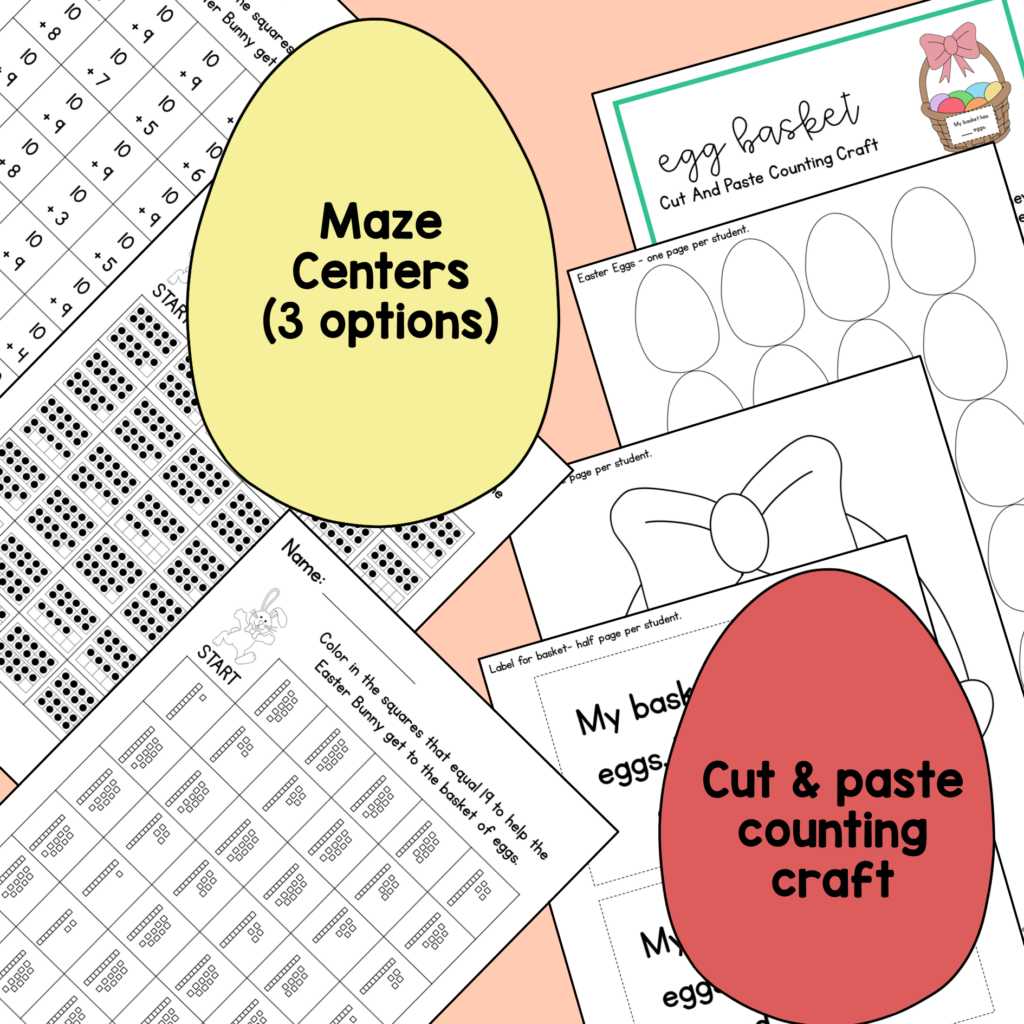 Easter Place Value Centers - Base Ten Teen Numbers - Made By Teachers