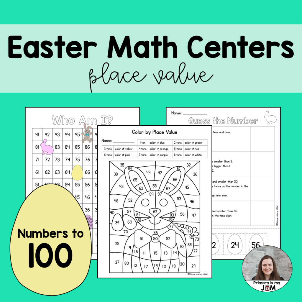 Easter Place Value Centers - Base Ten Numbers to 100 | Made By Teachers