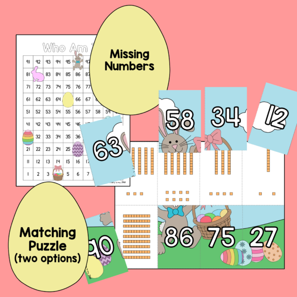 Easter Place Value Centers - Base Ten Numbers to 100 - Made By Teachers