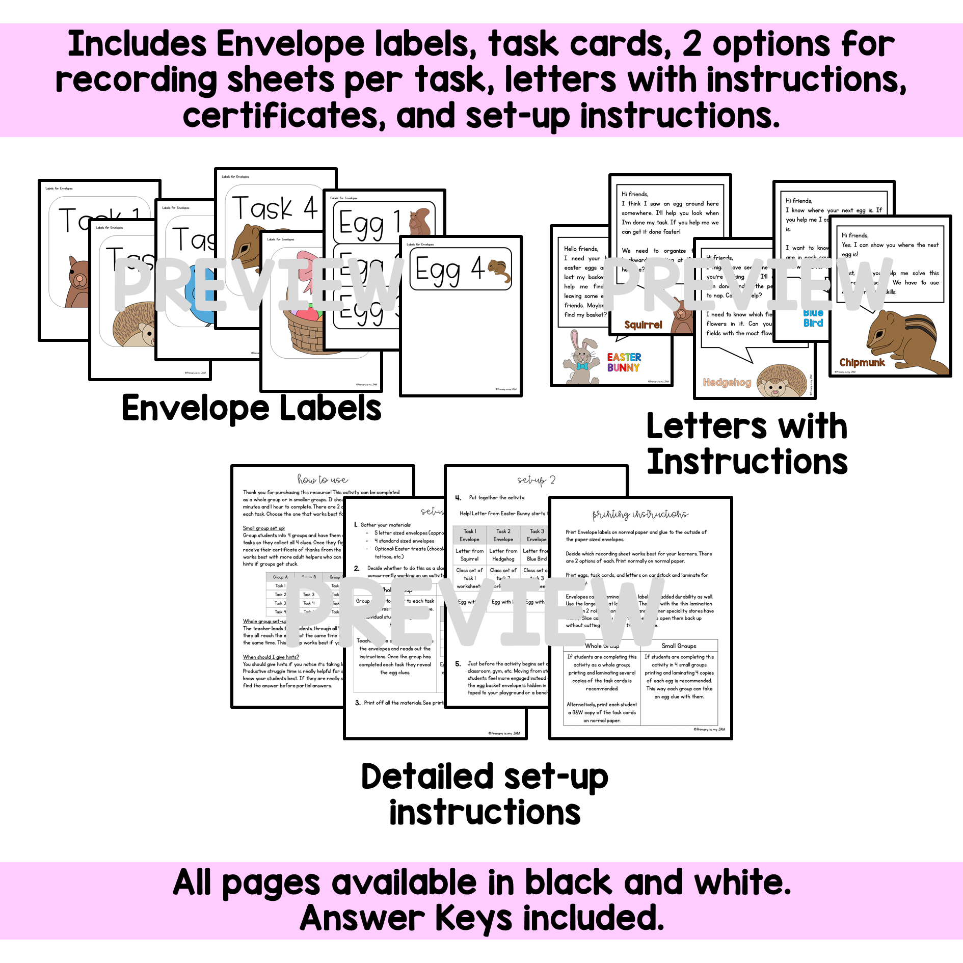 Easter Mystery Kindergarten Math Escape Room | Made By Teachers