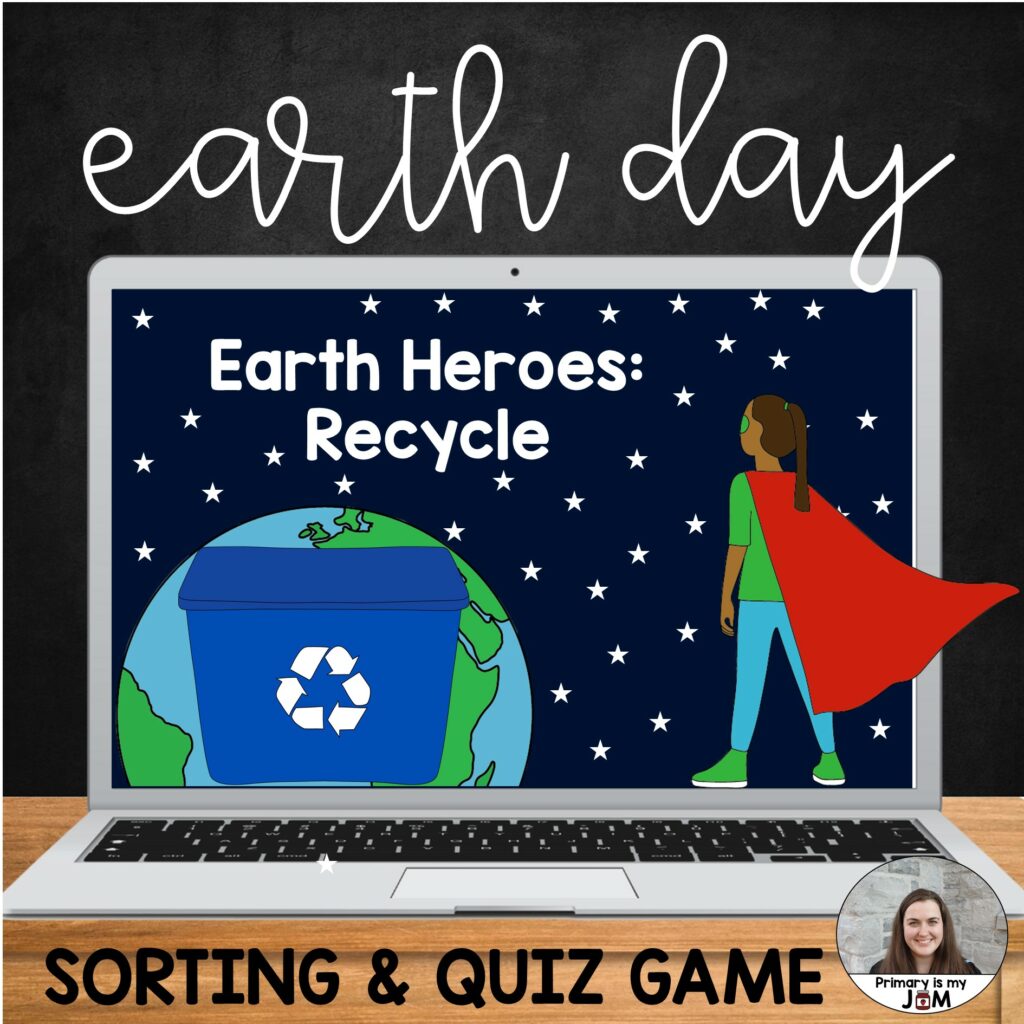 Recycling Digital Quiz and Sort Game for Earth Day | Made By Teachers