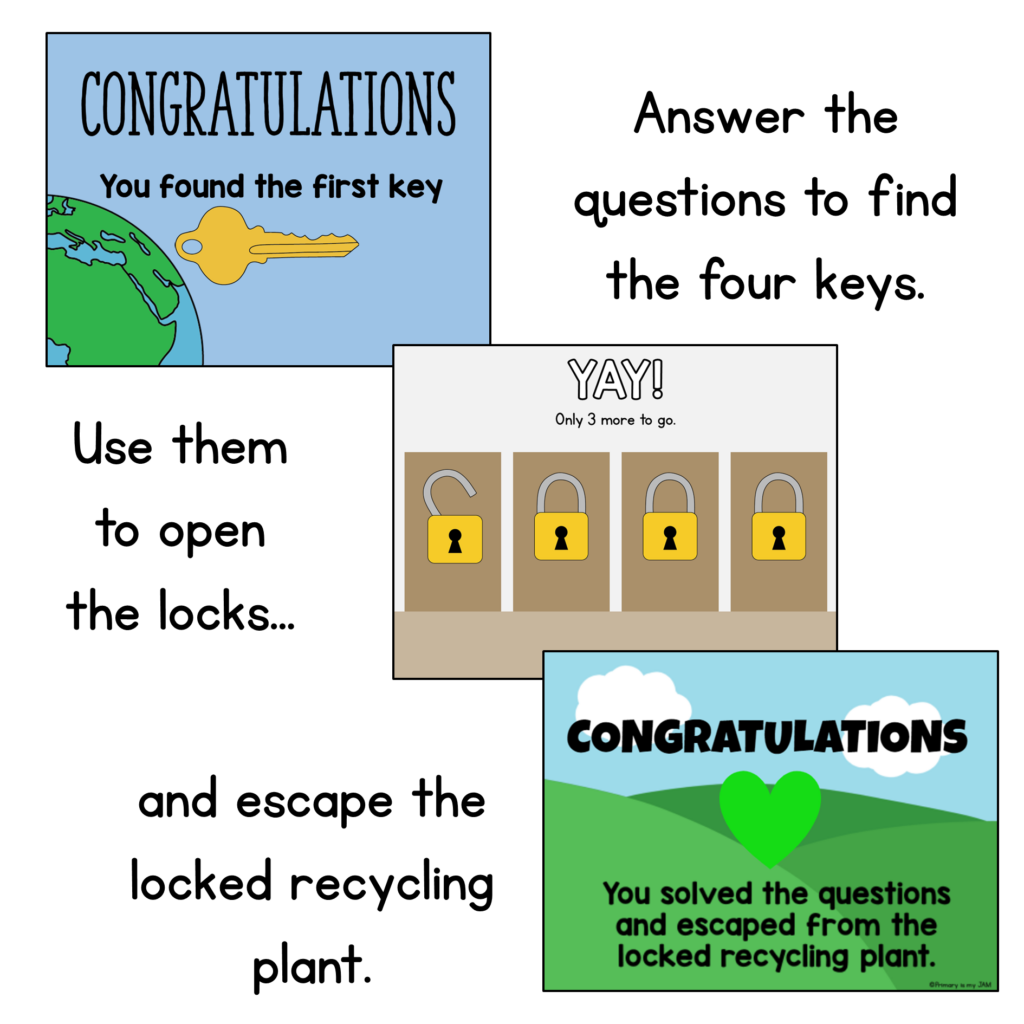 Earth Day Place Value Teen Numbers Digital Escape Room | Made By Teachers