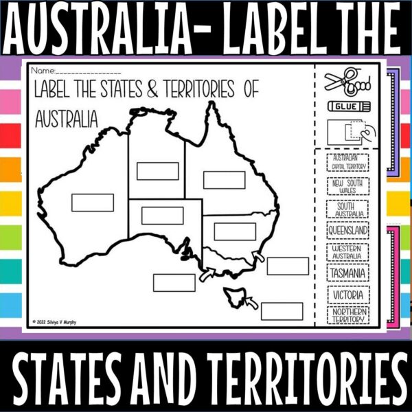 Label the States and Territories of Australia - Made By Teachers