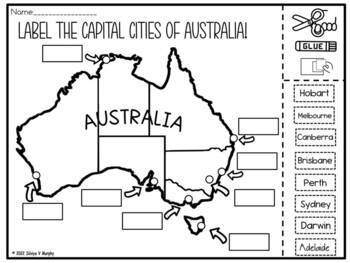 Label the States and Territories of Australia - Made By Teachers