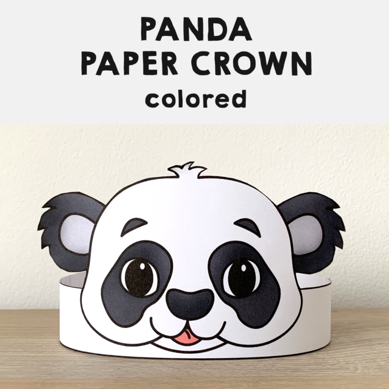 Polar Bear Paper Crown Printable Costume Craft - Made By Teachers