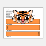 Tiger Paper Crown Printable Asian Animal Costume Craft - Made By Teachers