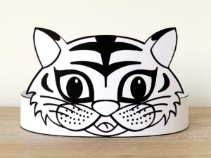 Tiger Paper Crowns Printable Asian Animal Coloring Craft | Made By Teachers