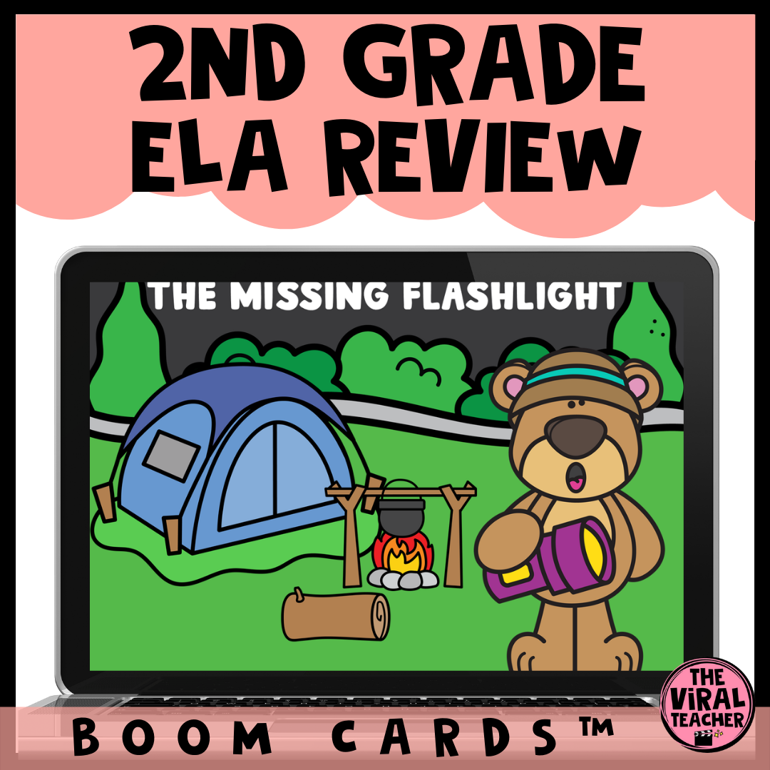 2nd Grade ELA Review Game For End Of The Year Activities Boom Cards