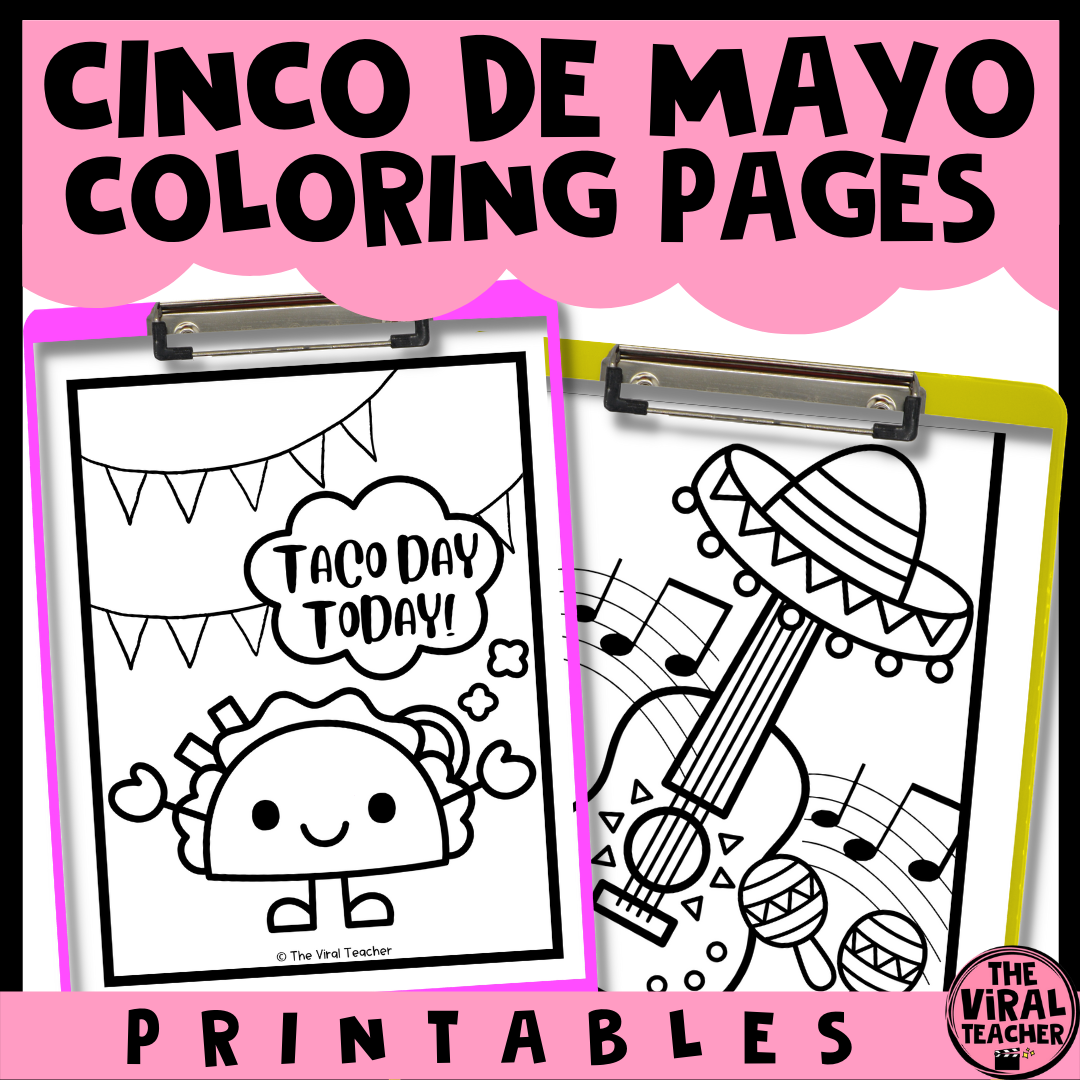 Cinco de Mayo Coloring Pages - Made By Teachers